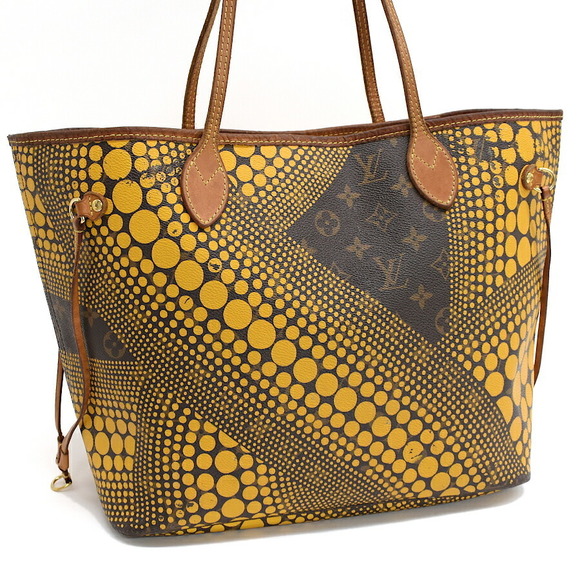 Louis Vuitton | Bags | Louis Vuitton Neverfull Mm Wave Tote Bag Yellow ...